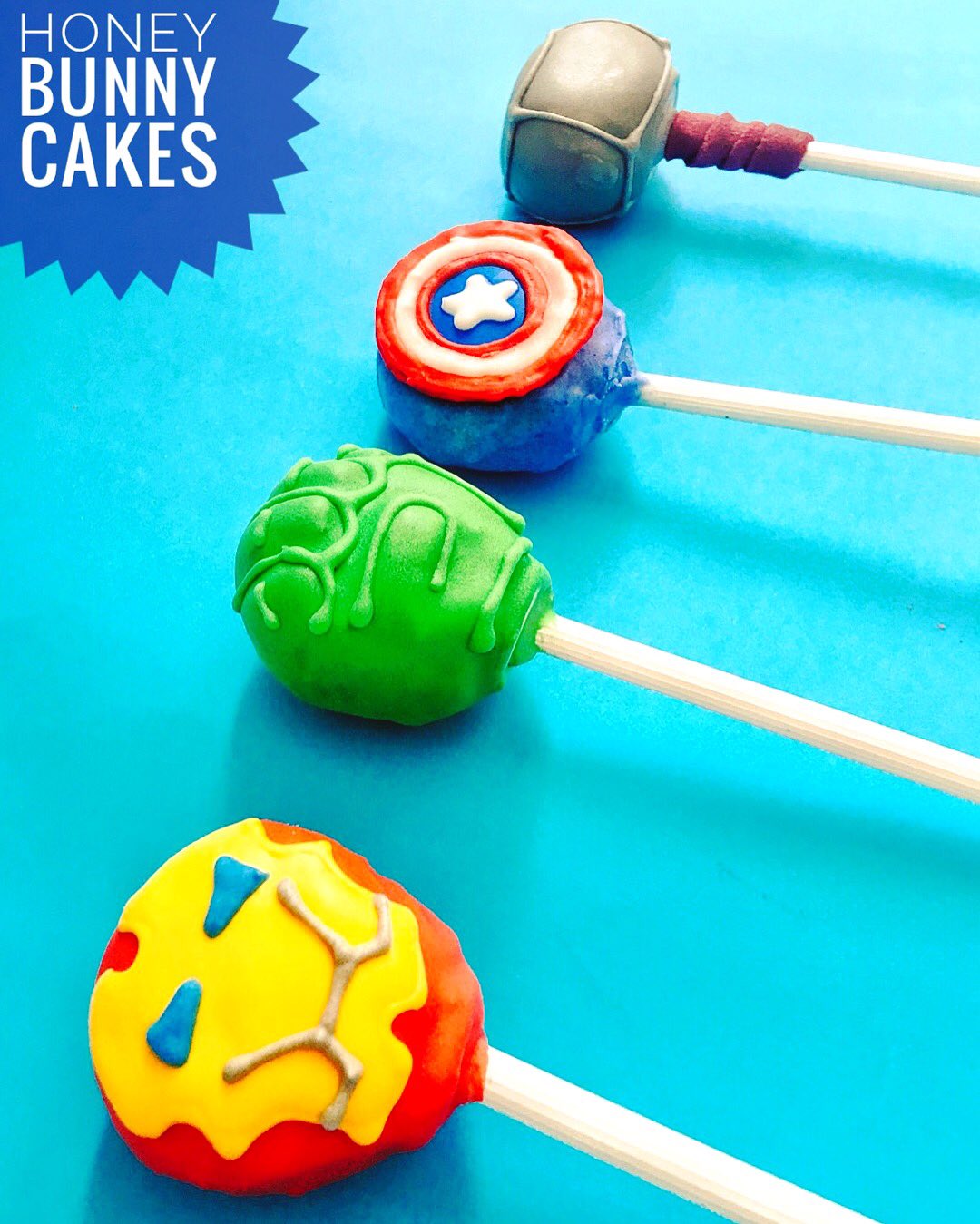 Hulk Cakepops Captain America Cake Pops