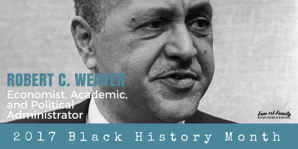 Fam 1st Family on Twitter: "#AfricanAmericanHistory Robert C. Weaver ...