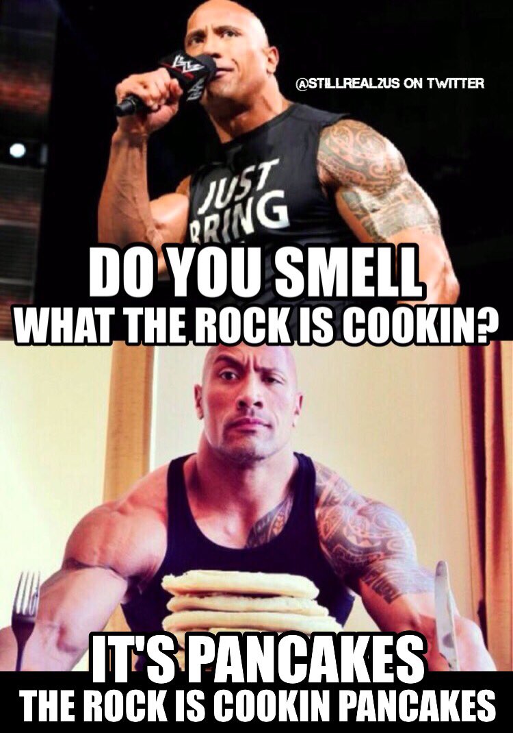The Rock Meme Cooking