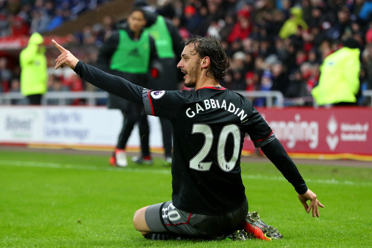Manolo Gabbiadini has now scored in 6 consecutive games, netting 7 ...