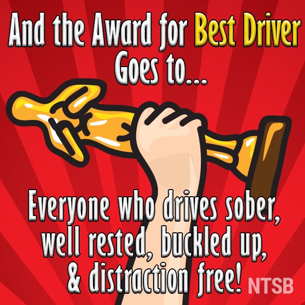 Safe drivers deserve awards and recognition too! oscars NTSBmwl | NTSB ...