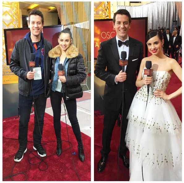 Carsonators on Twitter: "Ben Lyons: ''Rehearsals --> Red Carpet @sofiacarson #OscarsAllAccess 🏆🎬 ...