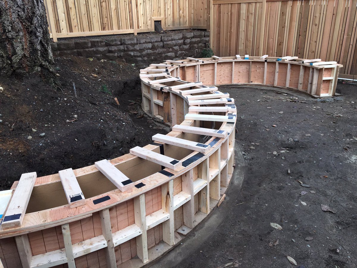 Radius Concrete Wall Forms Forming Radius Walls With HAND E FORM