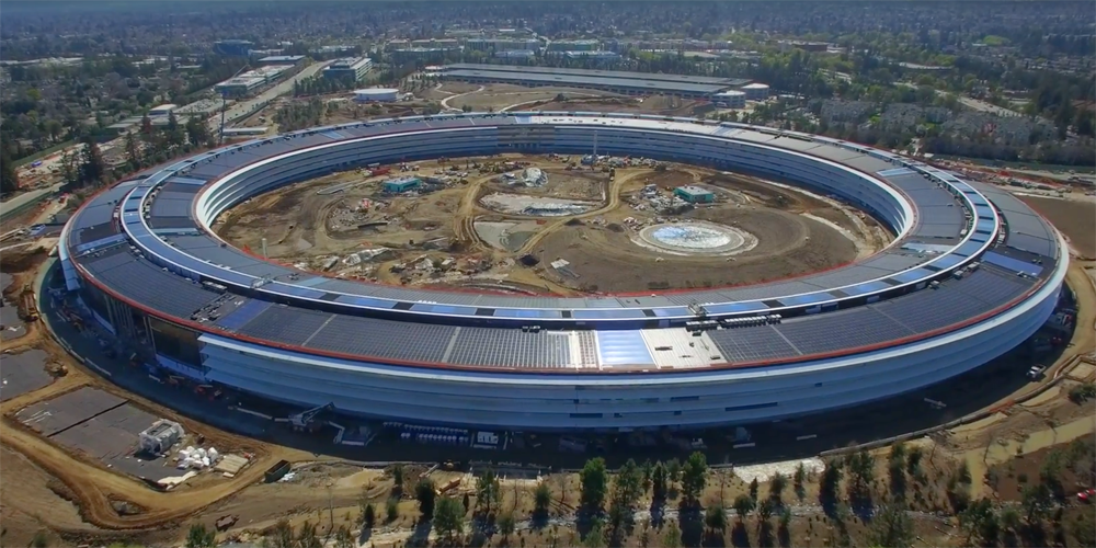 First drone footage since naming of Apple Park shows completed parking ...