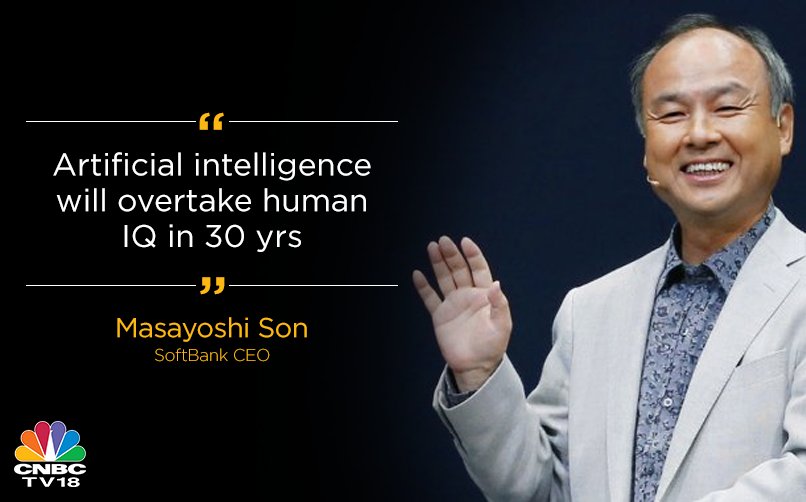 Softbank founder & ceo masayoshi son outlined his vision for artificial ...