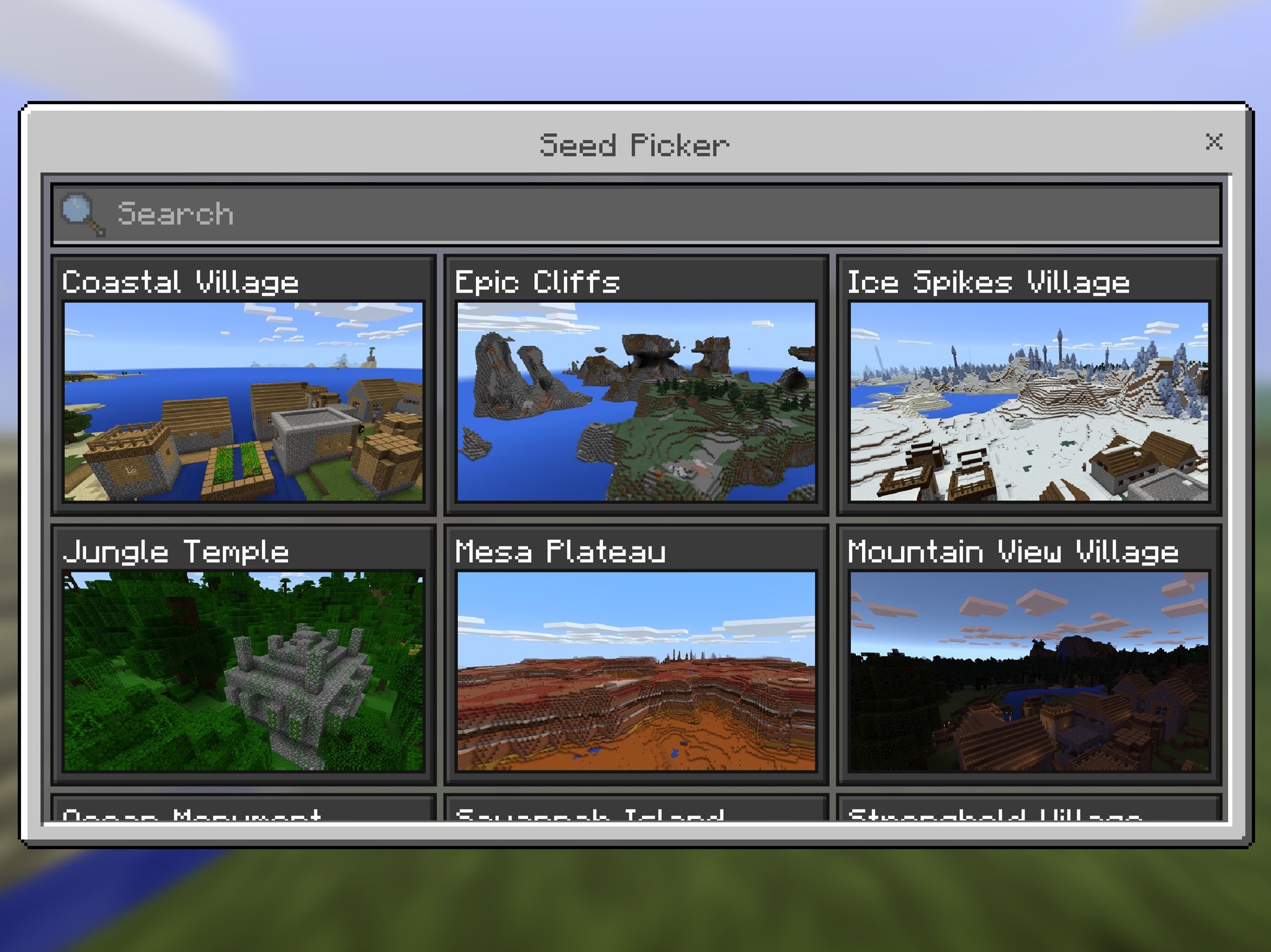 Ice Seeds For Minecraft Pe