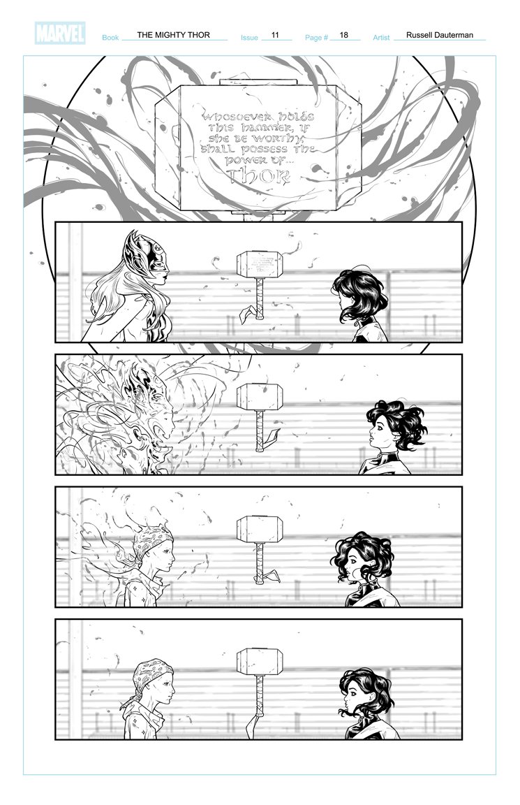 「#MohawkMonday A little just for fun Storm drawing! 」Russell Dautermanの漫画