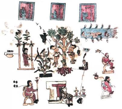 El codice Vaticano A. donde aparece colgado el joven Cuauhtemoc y ...