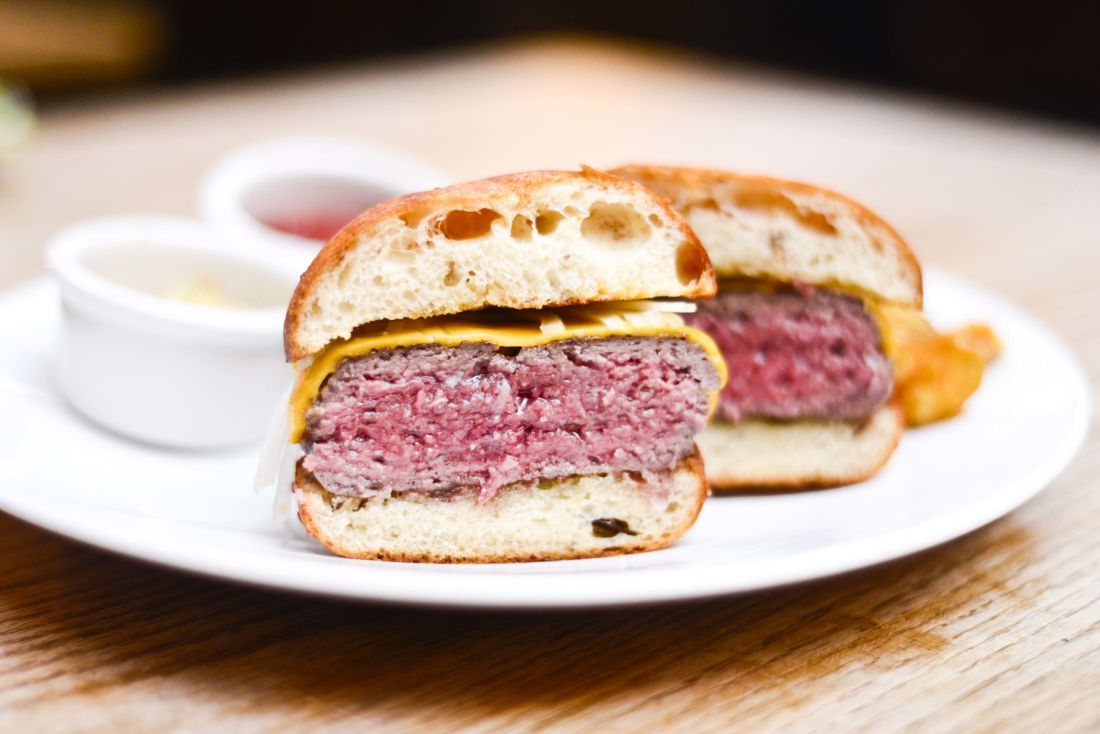 Medium Rare Hamburger