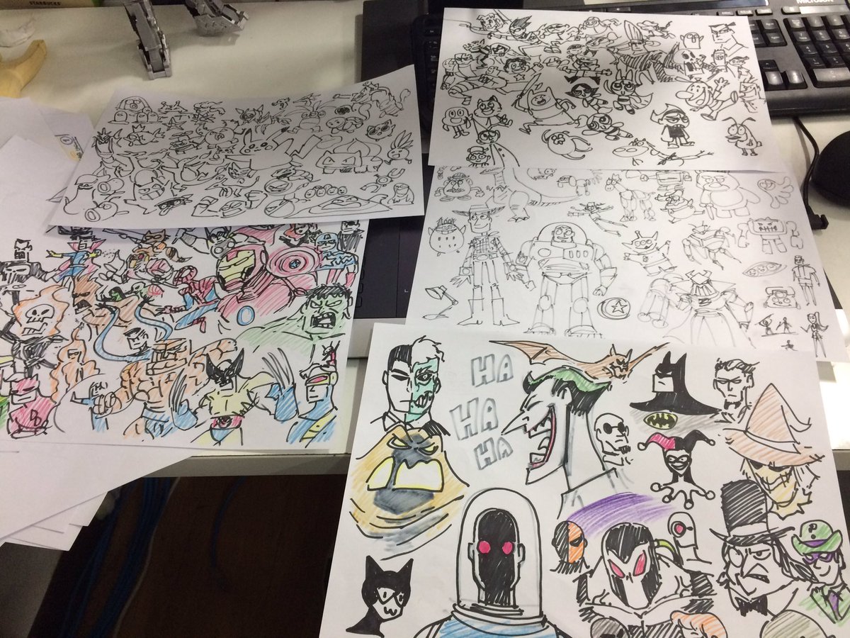 「Me doodlin from memory in the office... 」Jeetdohの漫画