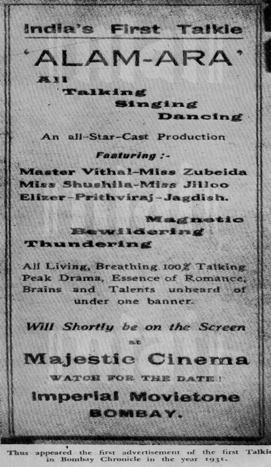 Alam Ara Movie Poster