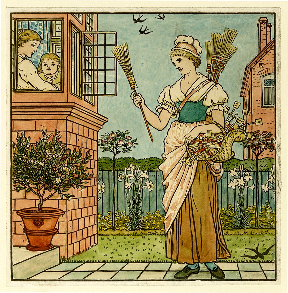 Arts & crafts designer and nursery rhyme illustrator Walter Crane died ...