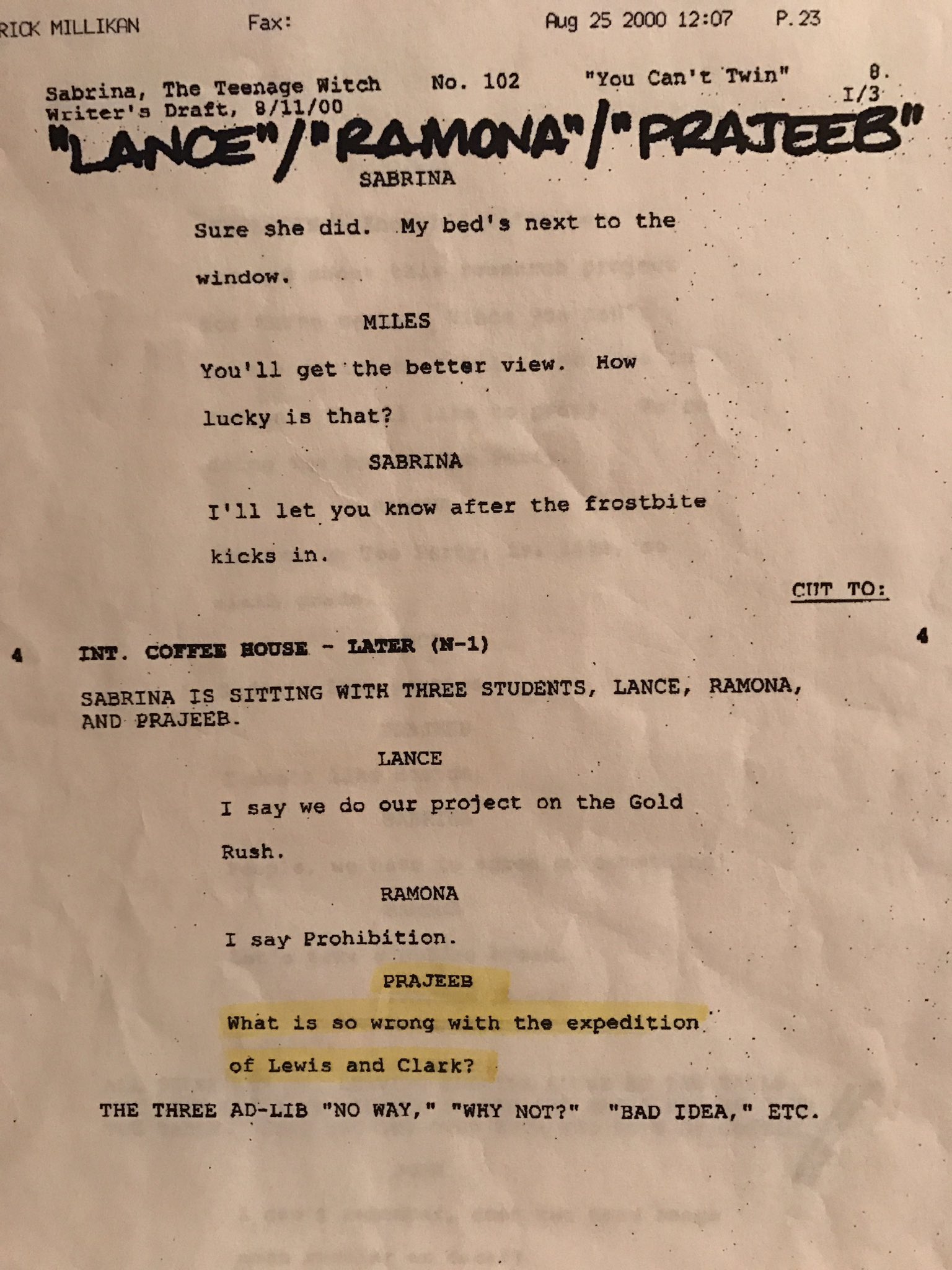 The Witch Is In Script