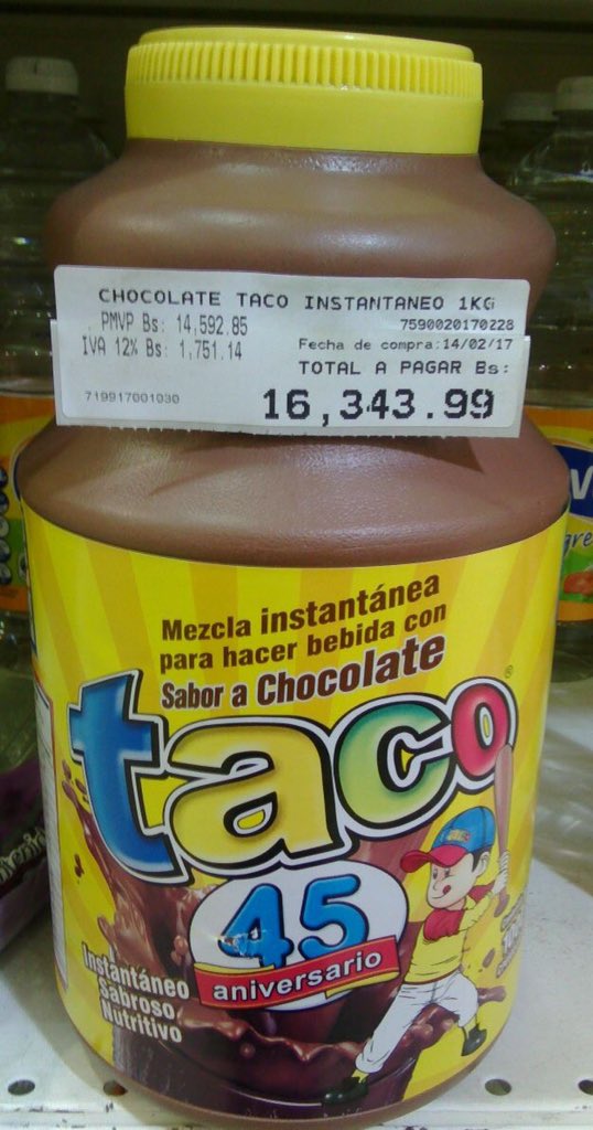 3Mar Recuerdan la tradicional bebida achocolatada Taco debe gastar el ...