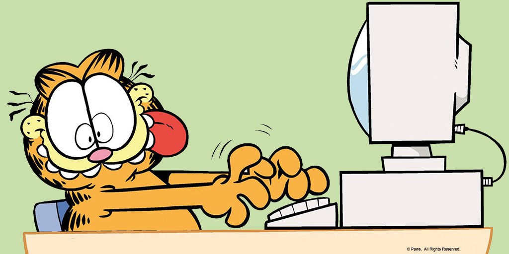 Garfield Feeling Sick At Work