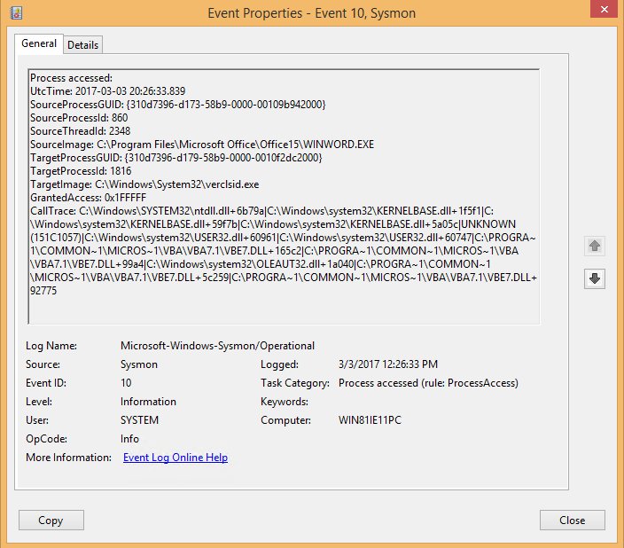 John Lambert on Twitter: "oh yeah, good idea. Here it is. Programs in #sysmon doing open process ...