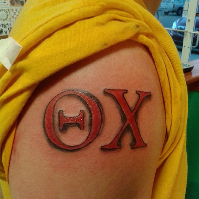 Fraternity Letters Tattoo