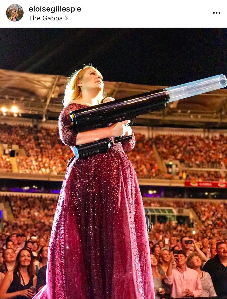 Could picture plenty of people with a T-shirt gun. Adele wasn't one of ...