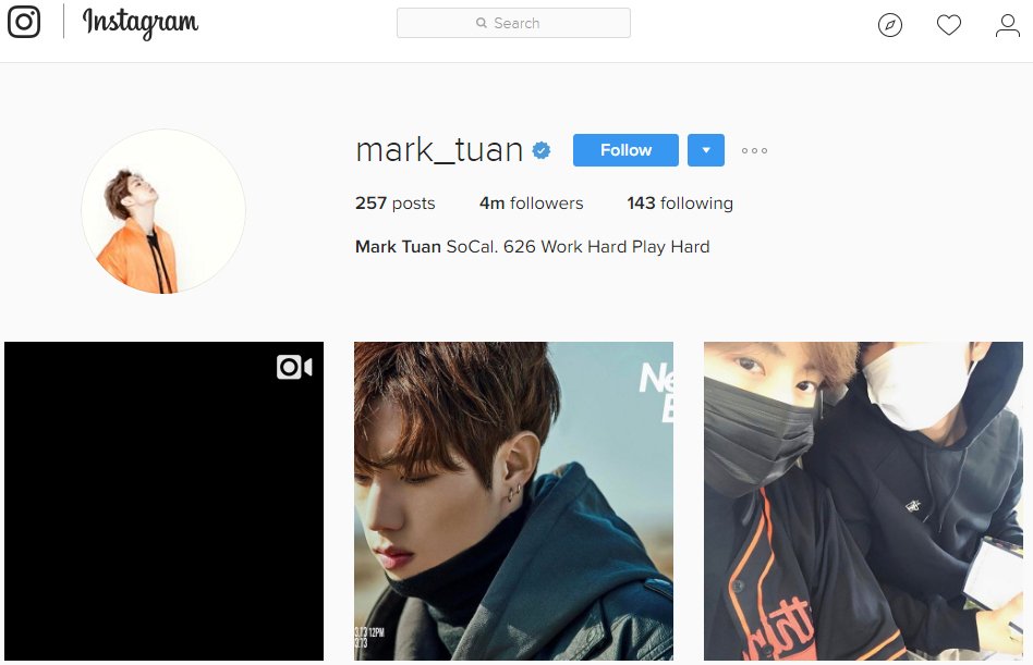 Mark Got7 Instagram
