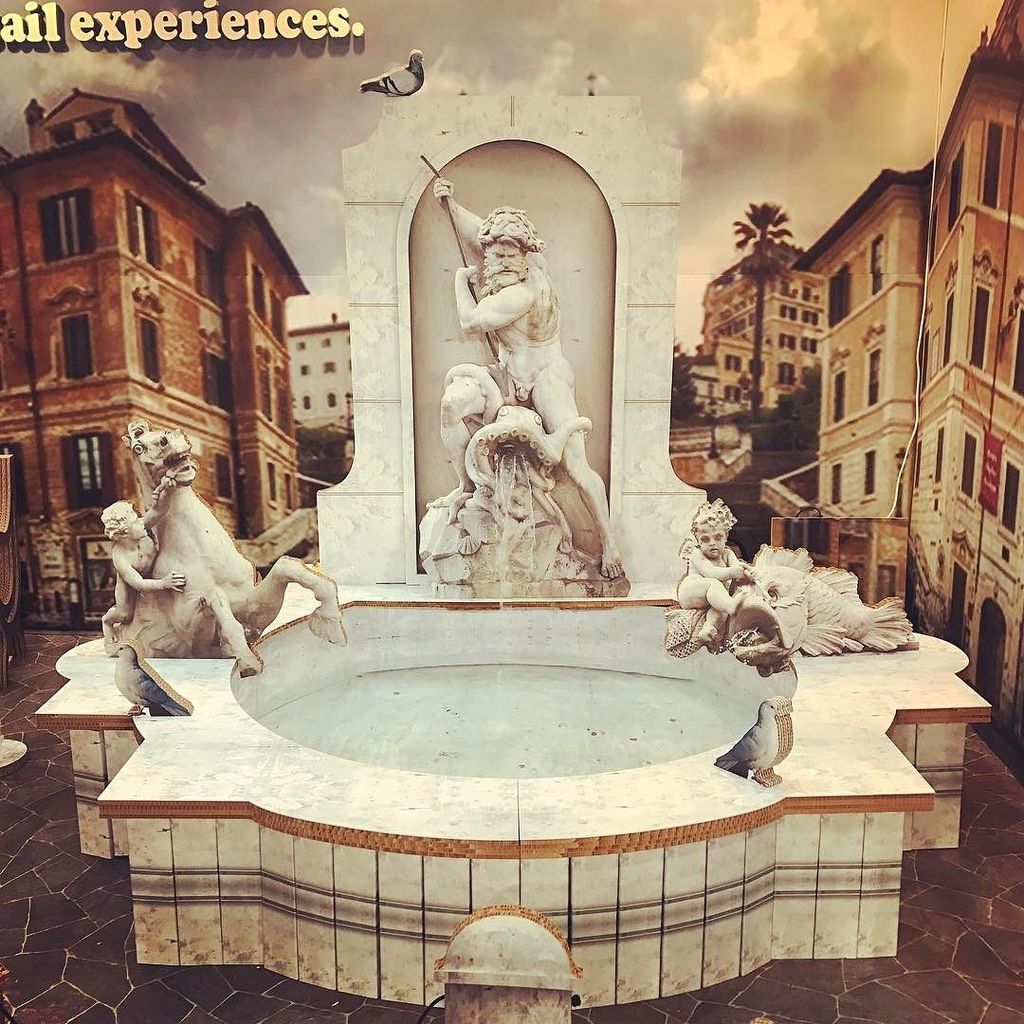 Cardboard Water Fountain