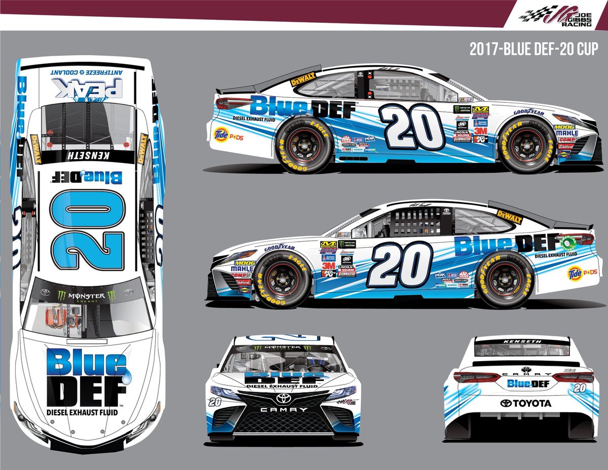 Peak and BlueDEF will serve as primary sponsor of Kenseth’s No. 20 for ...