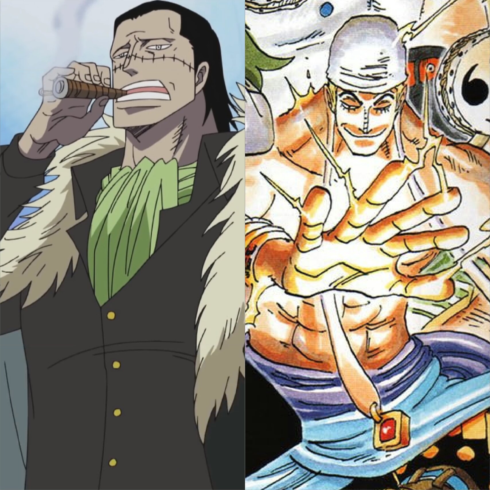 One Piece Mihawk Vs Crocodile