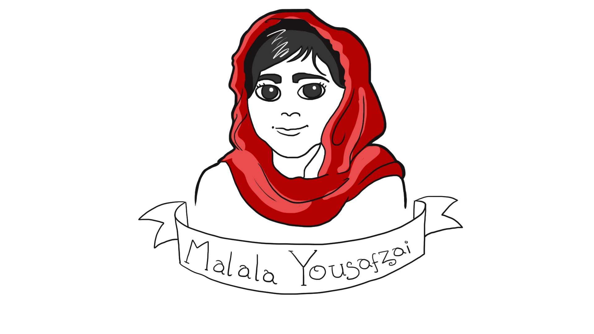 How To Draw Malala Yousafzai Easy