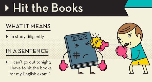 Free IELTS materials on Twitter: "'To hit the books'. I'm going to hit ...