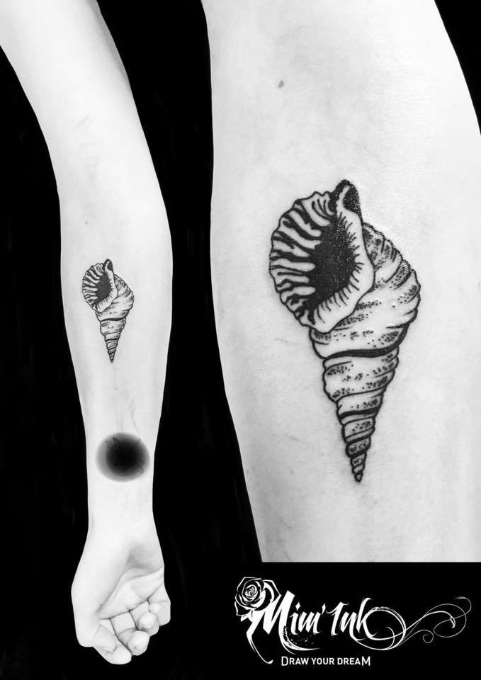 Small Conch Tattoo