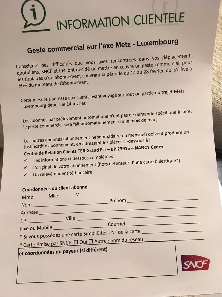 service relation client sncf