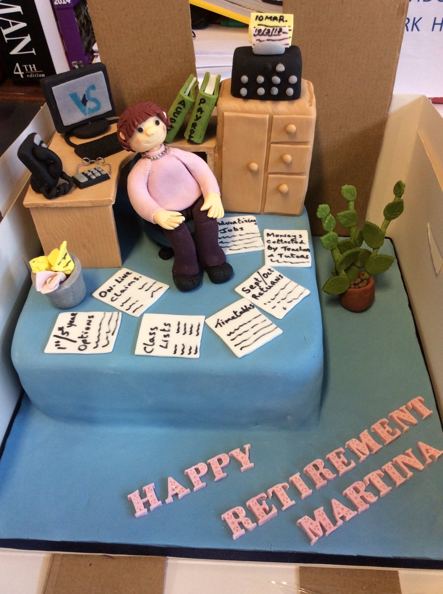 Retirement Cakes For Secretaries