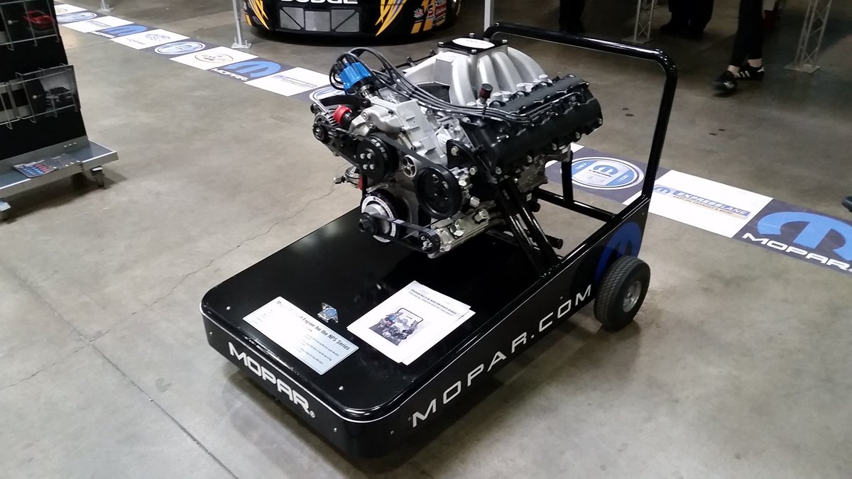 Check out the new @OfficialMOPAR M1 built engine for #NASCARPintys at ...