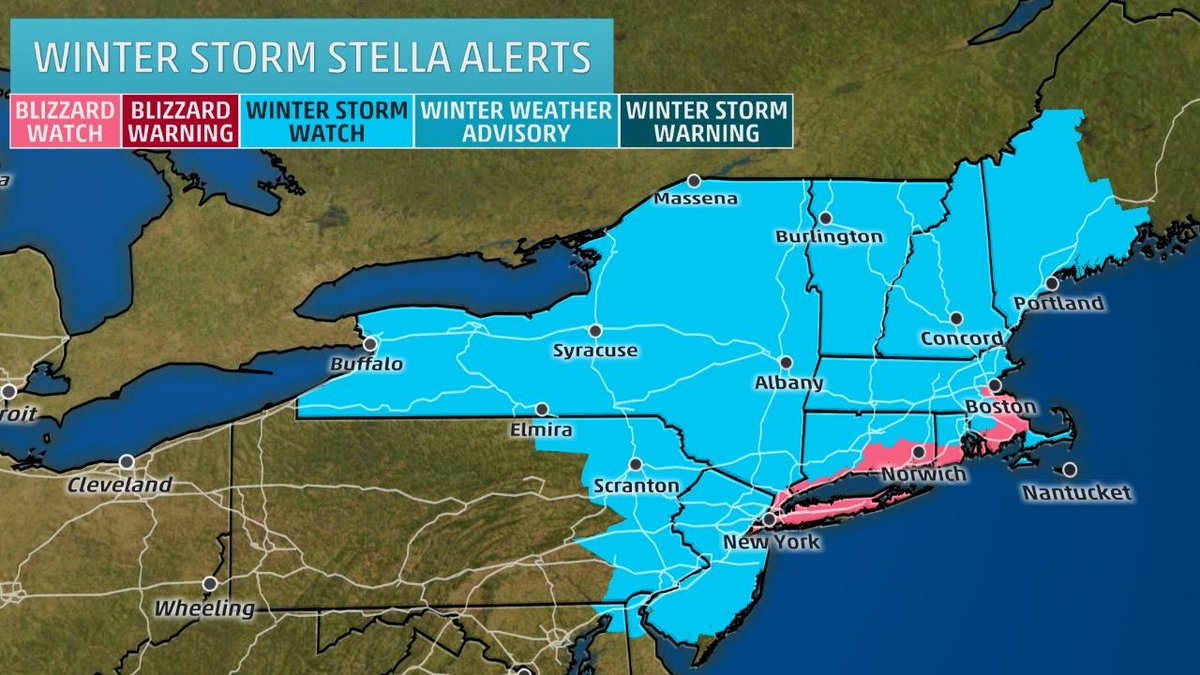Blizzard watches have been expanded to incl boston. winter storm ...
