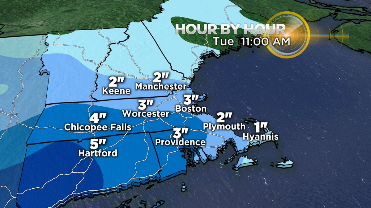 Monday morning blizzard map updates! Enjoy! :) (Channels 4,5,7,25,WBTS ...