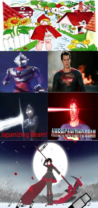 あれこれ日本ビームで変換させちゃう「Japanizing Beam!」と3コマ大喜利が海外で流行っているらしい - Togetter