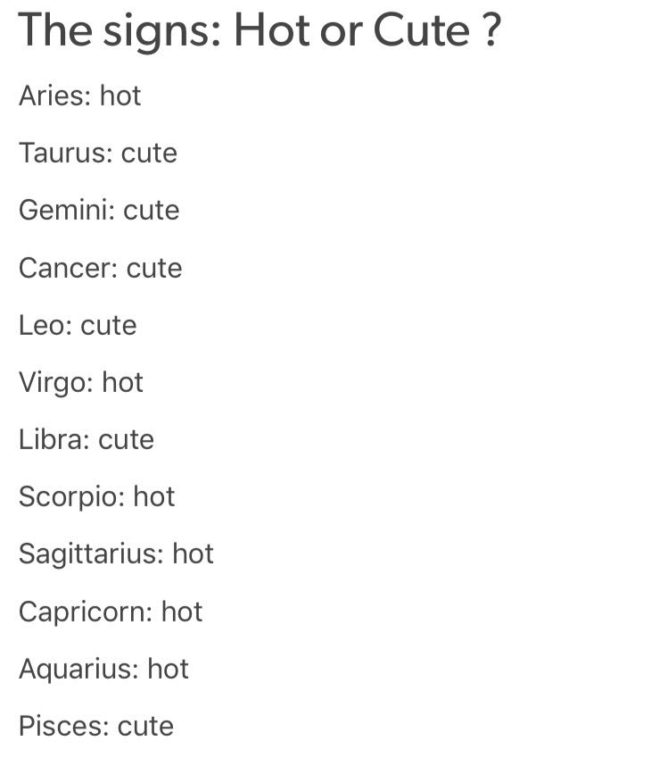 Cute Zodiac Signs