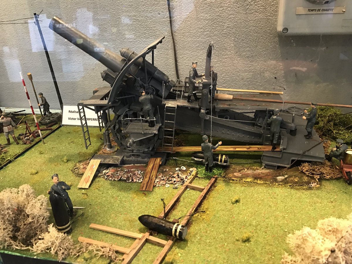 Model of the German "Big Bertha" gun whose shells destroyed Loncin Fort ...