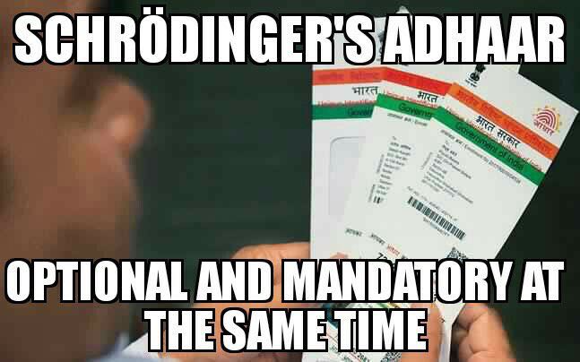 The #AadharMemes all over the Indian web