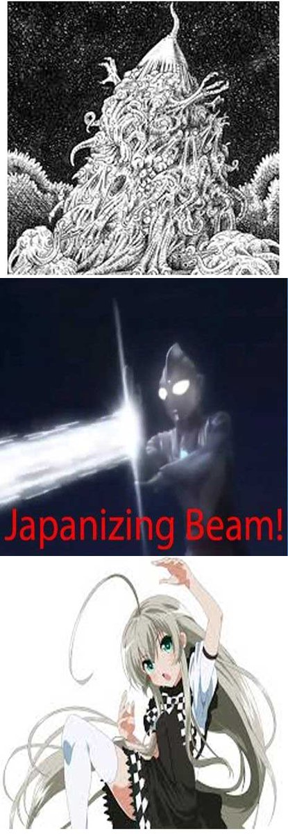 あれこれ日本ビームで変換させちゃう「Japanizing Beam!」と3コマ大喜利が海外で流行っているらしい - Togetter