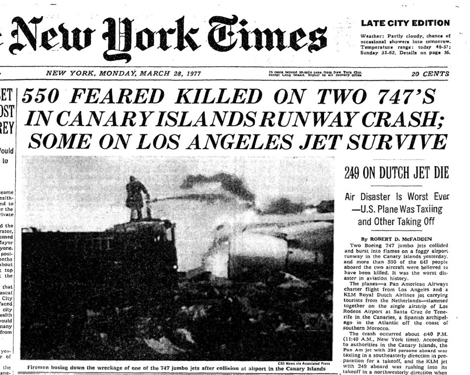 Tenerife Airport Disaster Time Magazine