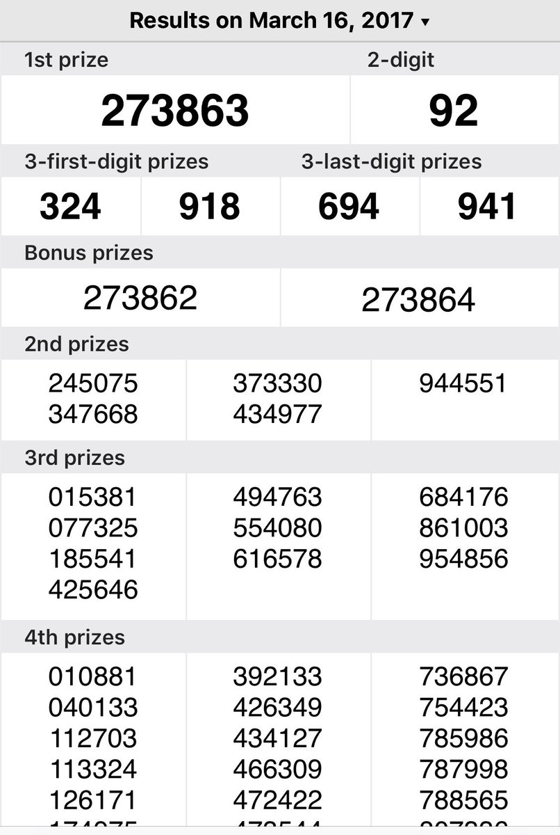 Lotto results for saturday the 16th of march store