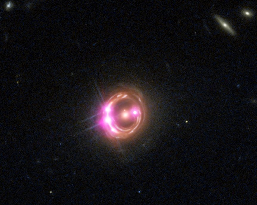 Powered by a supermassive black hole, light from this quasar took 6 ...