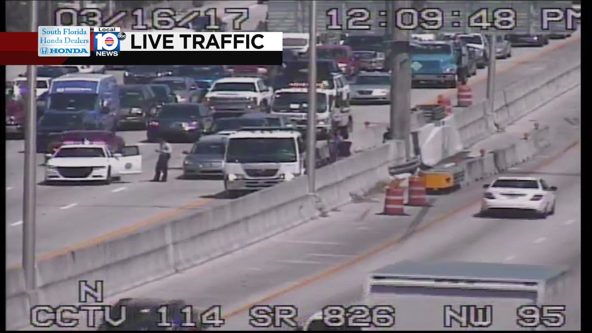 Crash has two lanes blocked on SR-826 SB at NW 103rd St traffic | WPLG ...