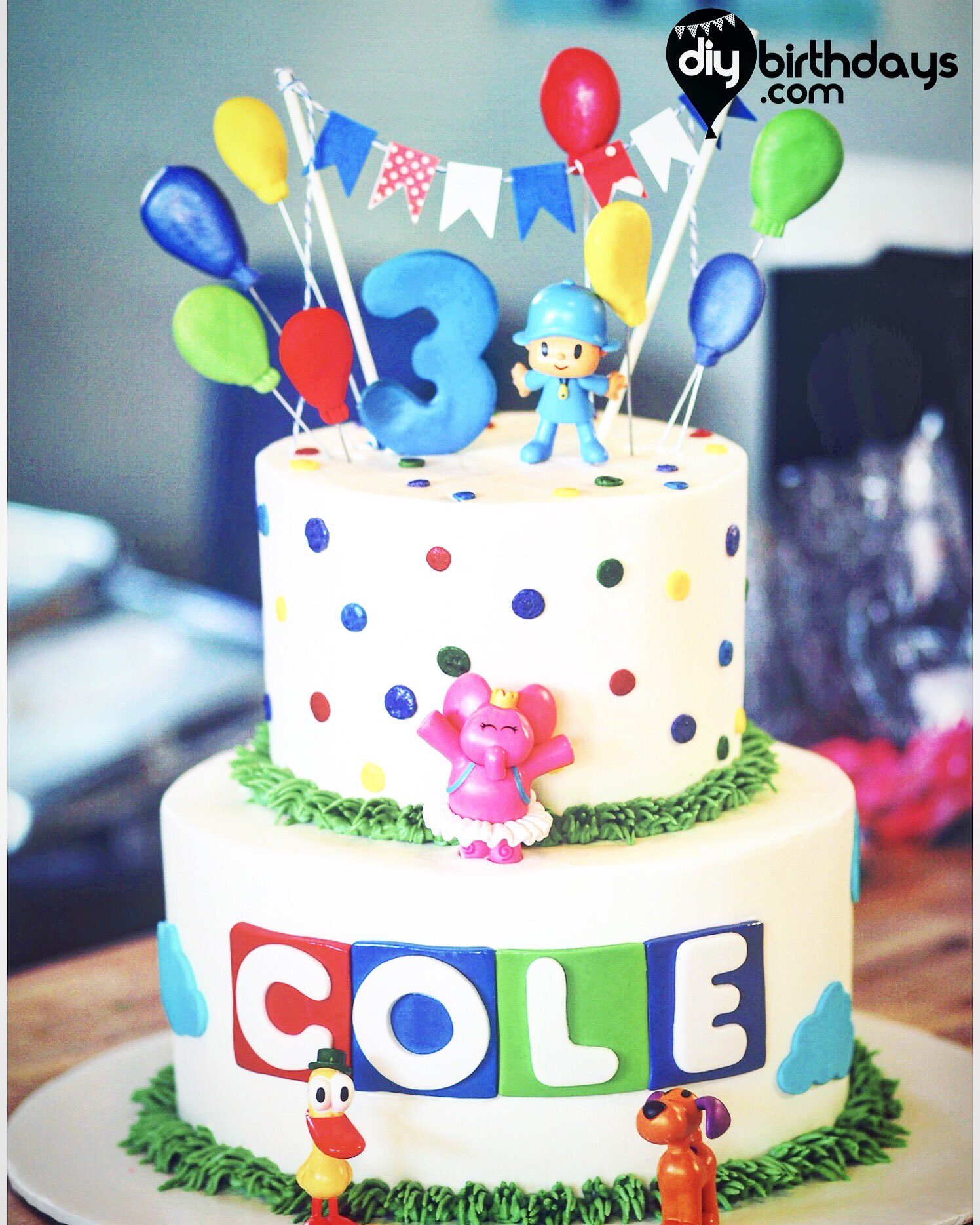 Pocoyo Cake For Girls