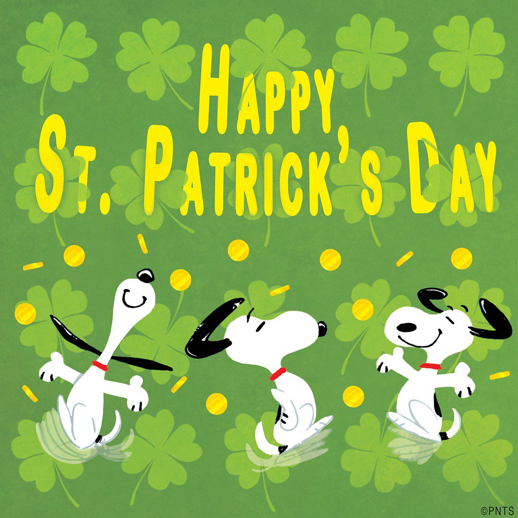 Happy St Patricks Day Snoopy