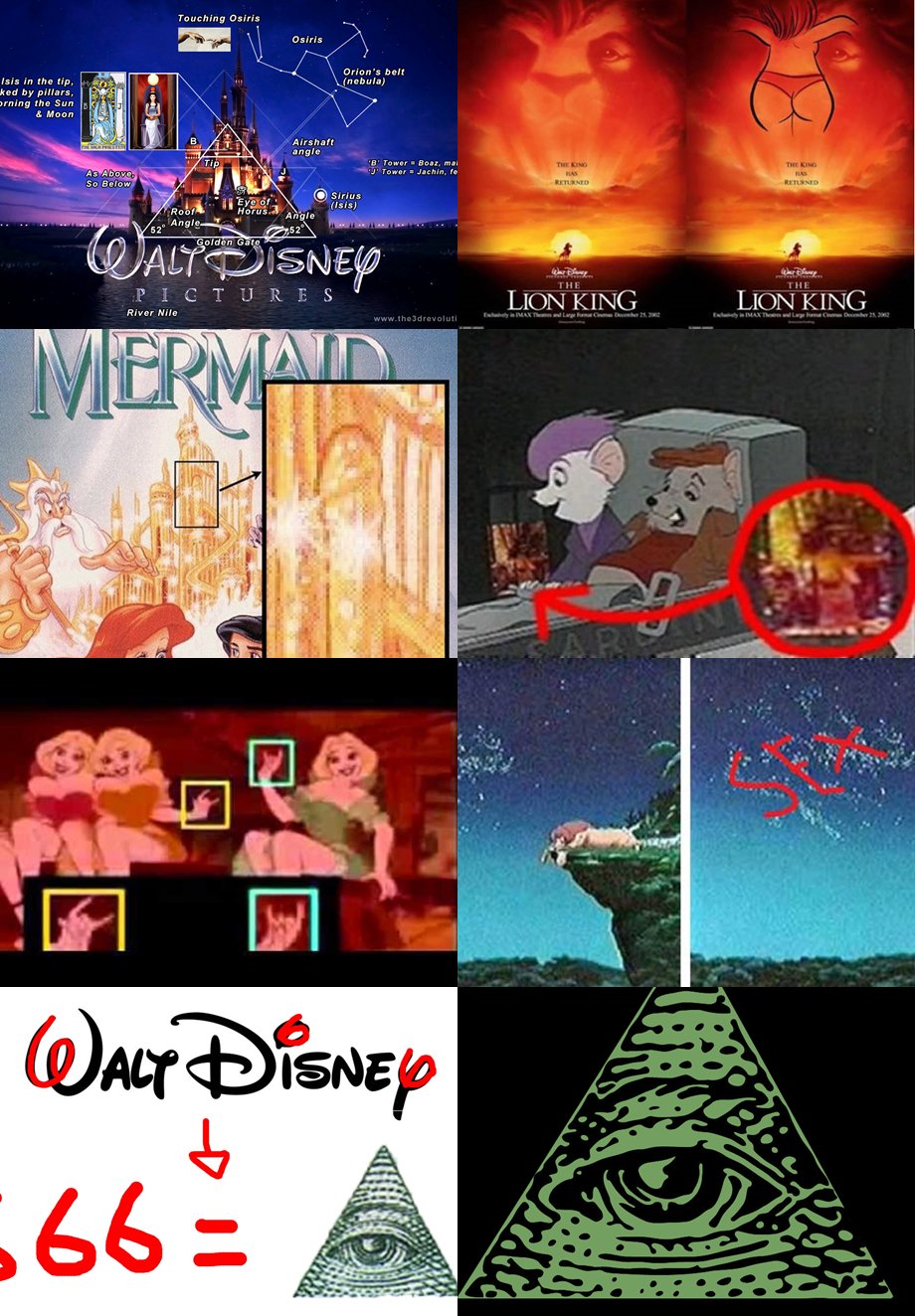 Illuminati Signs In Disney Movies