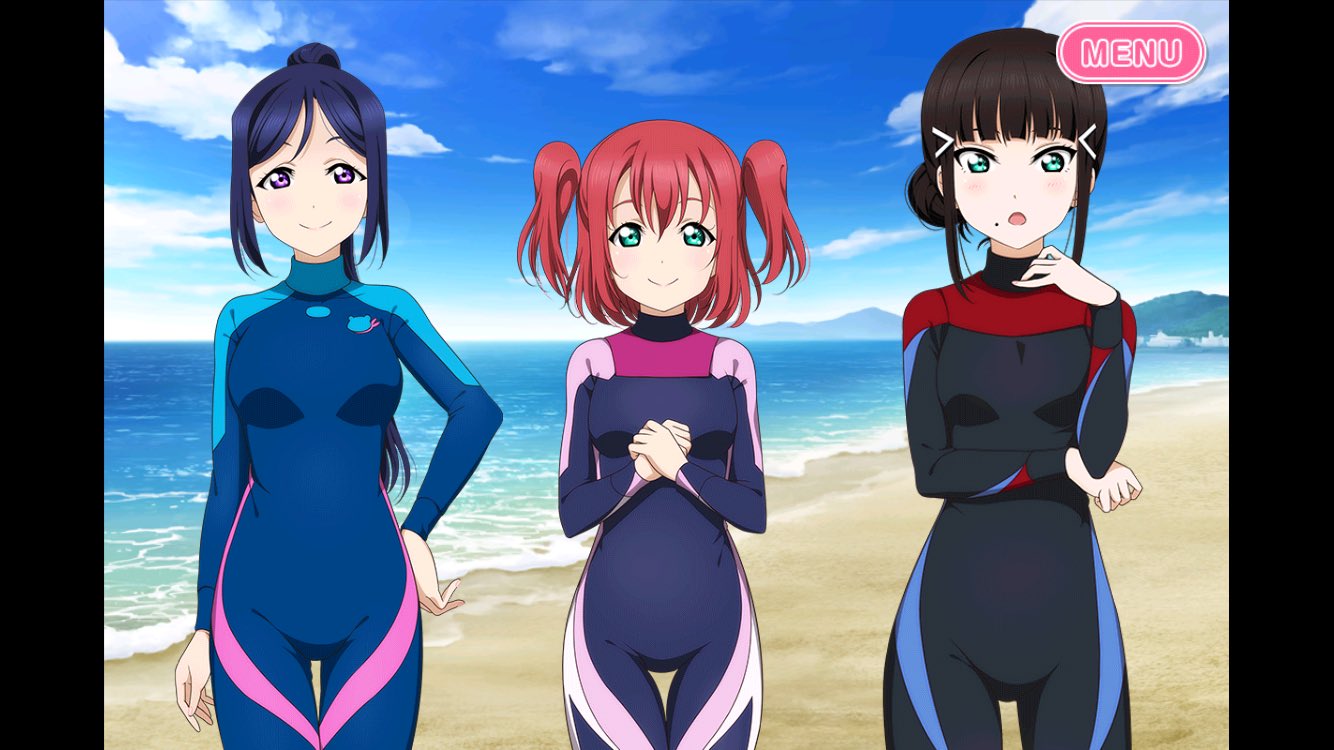 美海活動部 on Twitter: "RT @TokkyExvs: Aqoursにウエットスーツ着せるとおれが死ぬ https://t.co ...