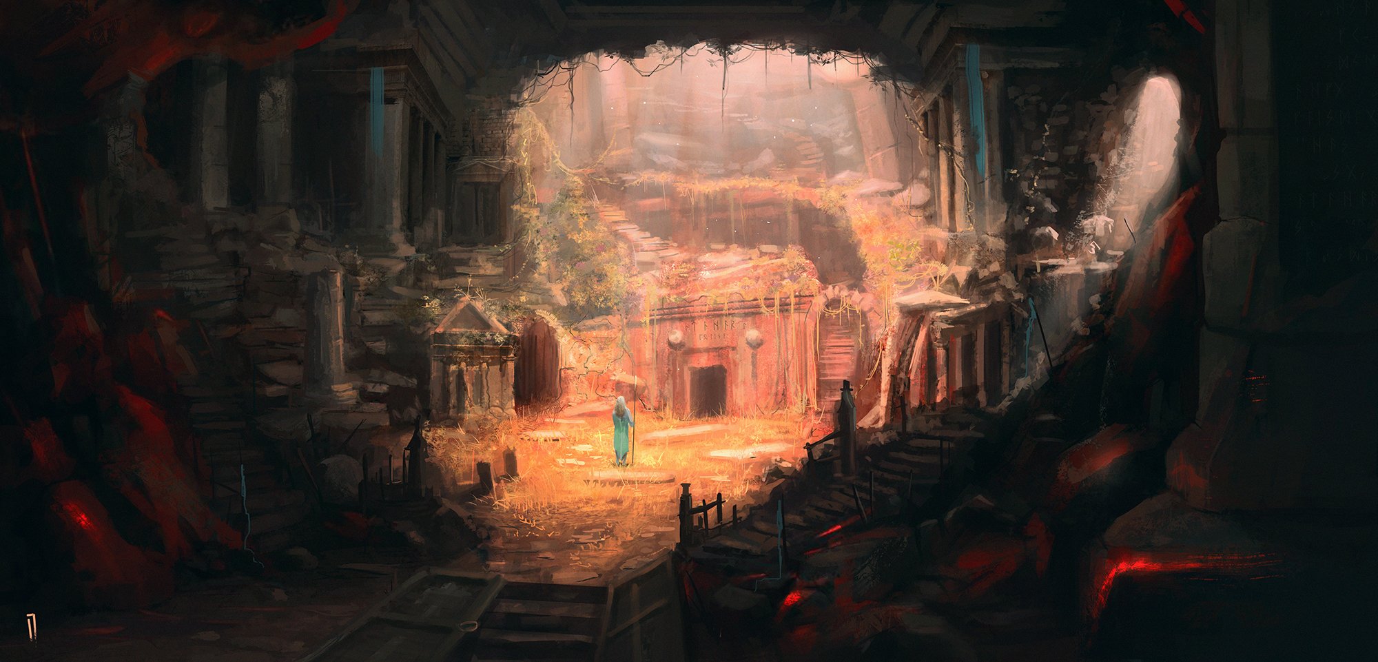 Fantasy Underground Ruins