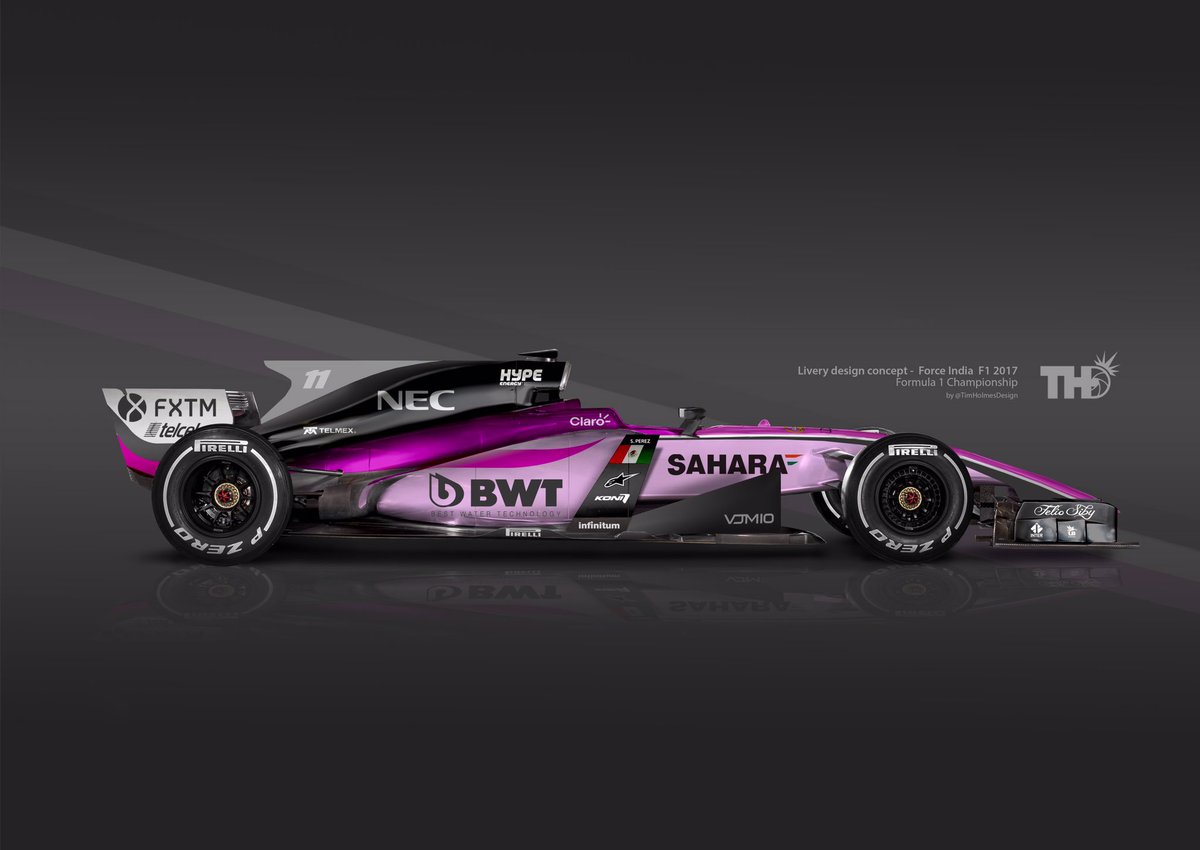 Tim holmes take on the pink force india, pretty cool IMO : r/formula1