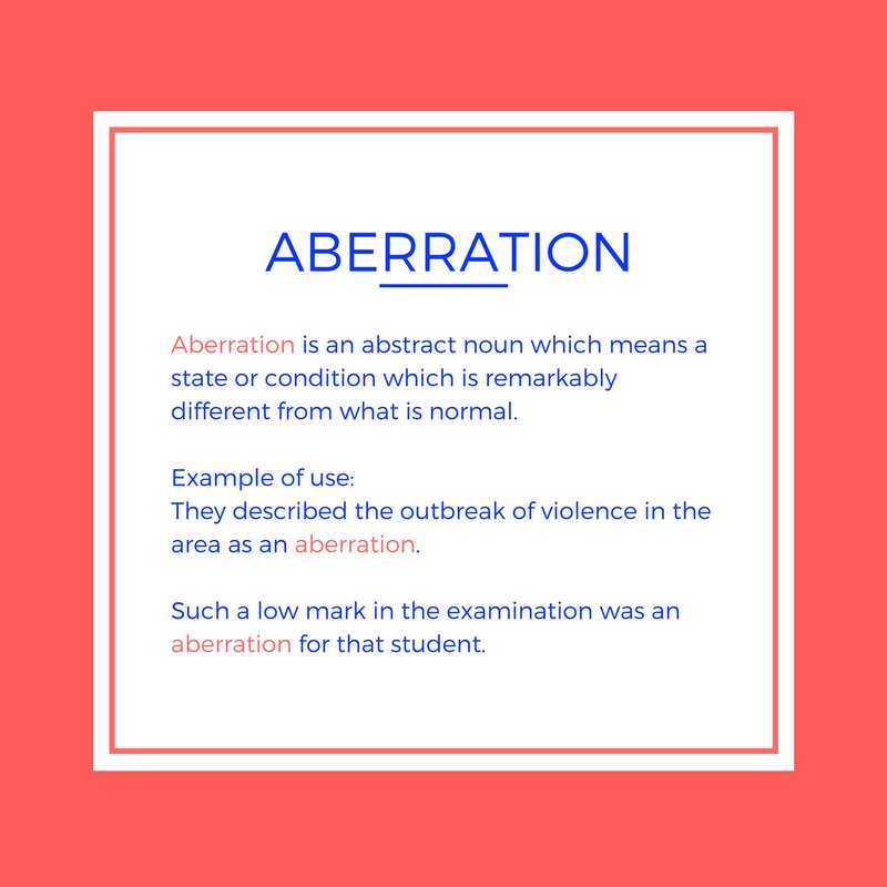 Aberration Definition
